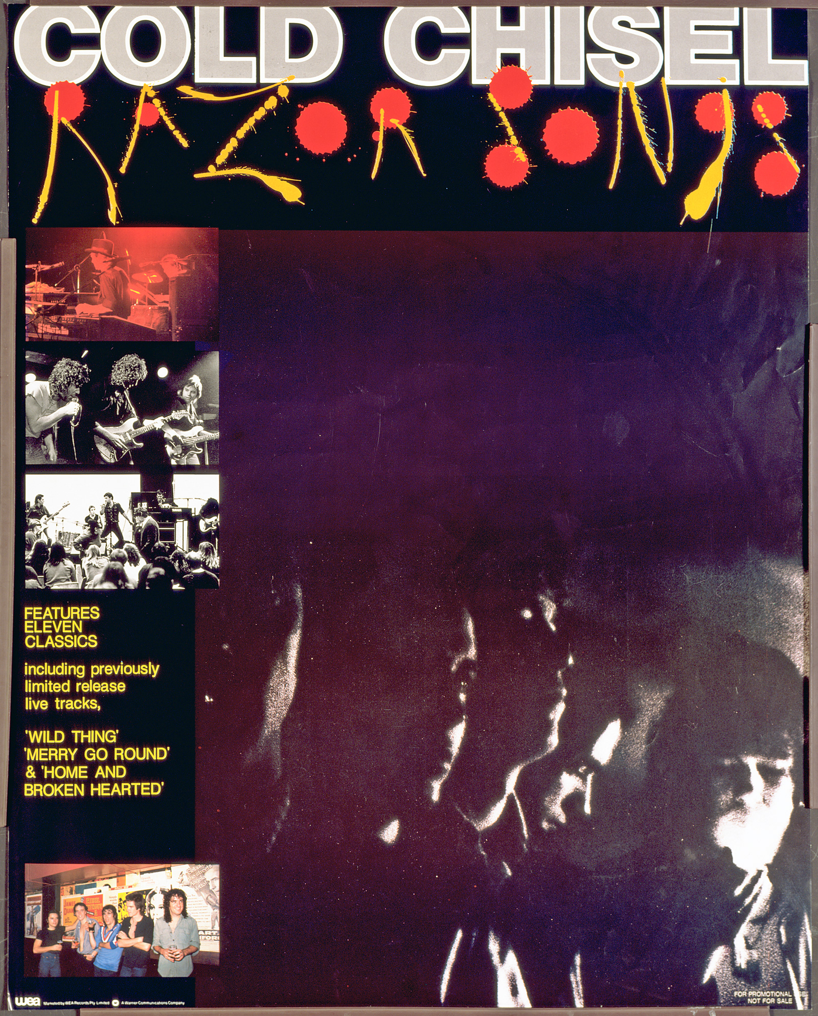 Cold Chisel poster for Razor Songs live album | NFSA Cold Chisel poster for Razor Songs live album | NFSA