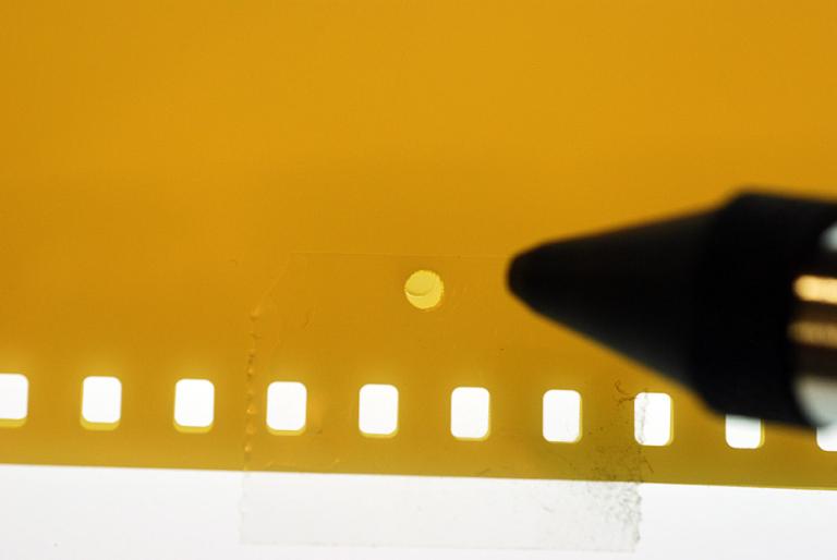 Lumiere film hole punched | National Film and Sound Archive of Australia