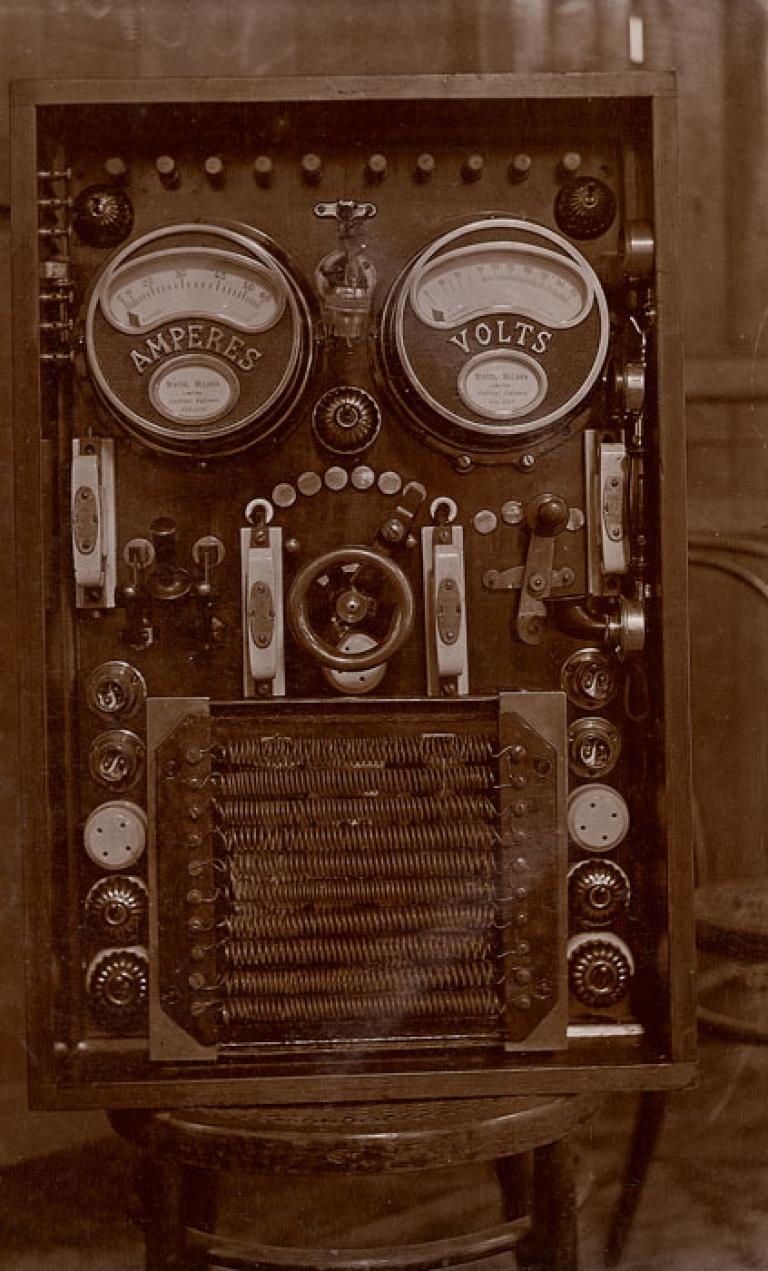 Switchboard for touring cinematograph – a film camera, developer and ...