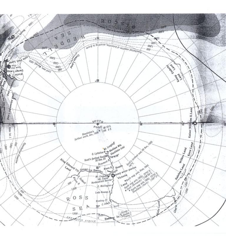 1909 Antarctic map | National Film and Sound Archive of Australia