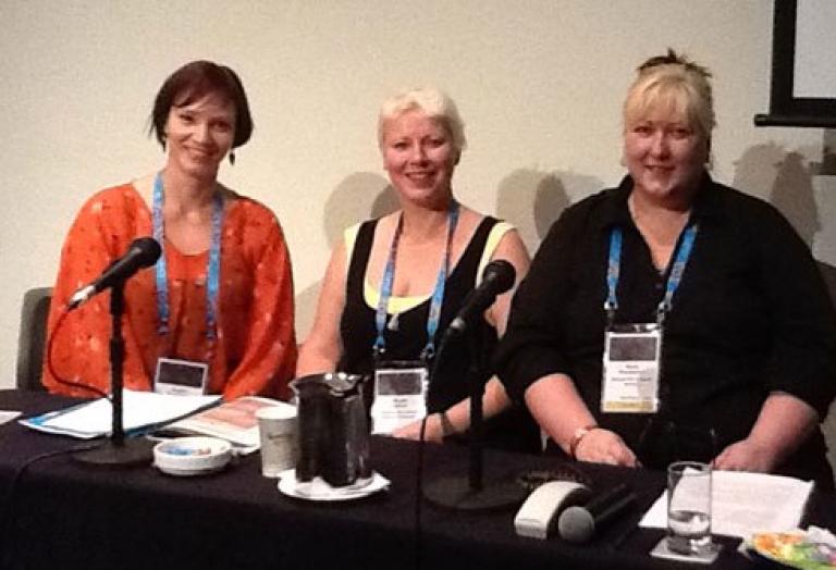 Sonia, Meg and Sophia at the ICM Congress August 2012 | National Film ...