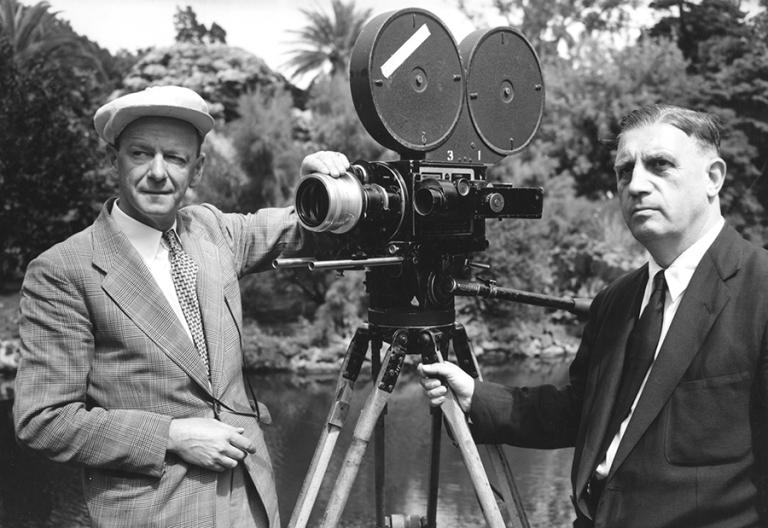 Cinematographer Reg Pearse and Stanley Hawes 1955 | National Film and ...