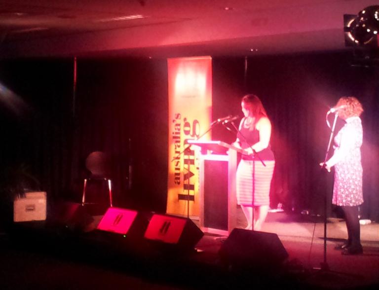 Jennifer Coombes and Jillian MacKenzie at the 2013 National Folk ...