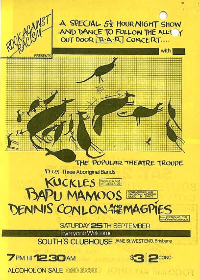 Rock Against Racism flyer | National Film and Sound Archive of Australia