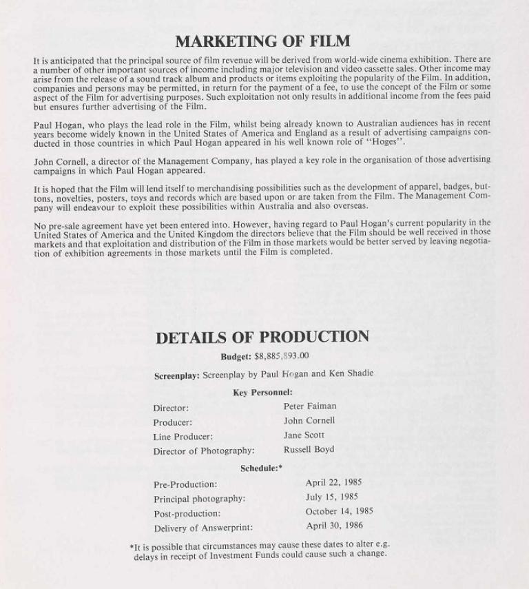 Prospectus | National Film and Sound Archive of Australia