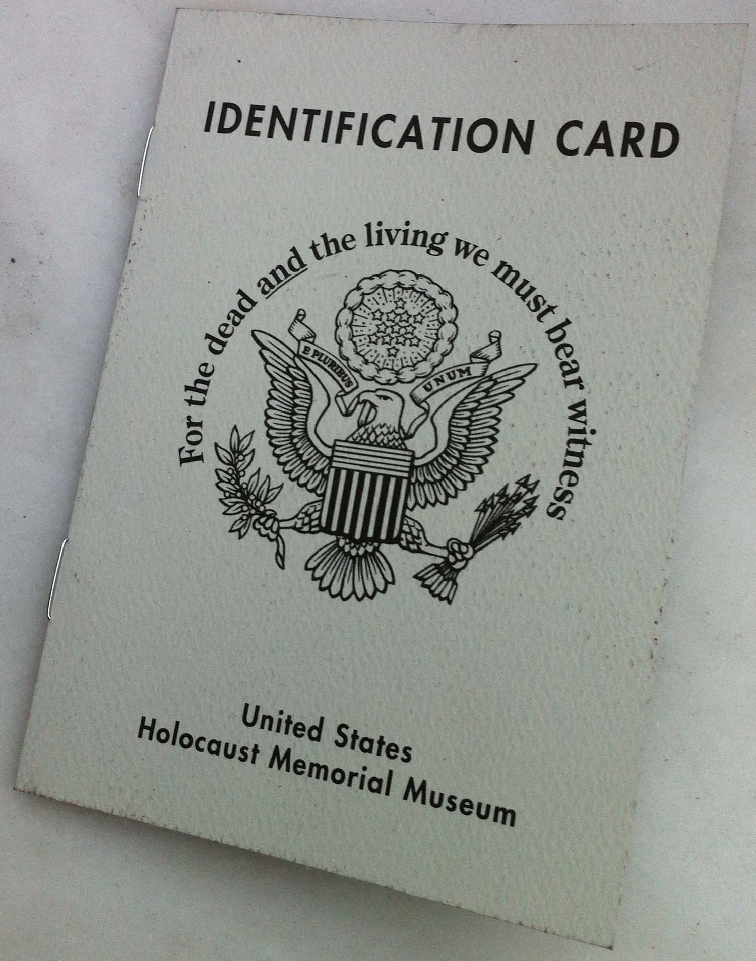 Holocaust Memorial Museum Id Cards - Printable Cards